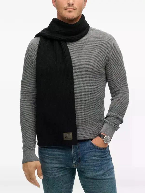 Superdry Ribbed-knit Scarf