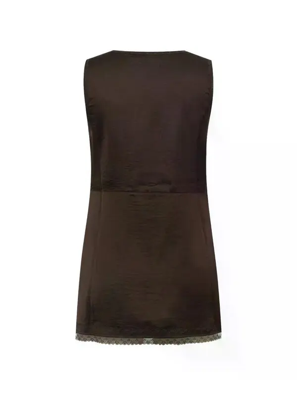 LOLLYS LAUNDRY Cain Lace-trim Satin Top