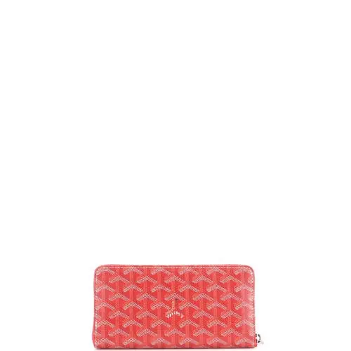 Goyard Matignon Zip Wallet Coated Canvas With Leather