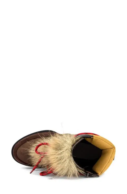 AZALEA WANG Leader Faux Fur Platform Bootie
