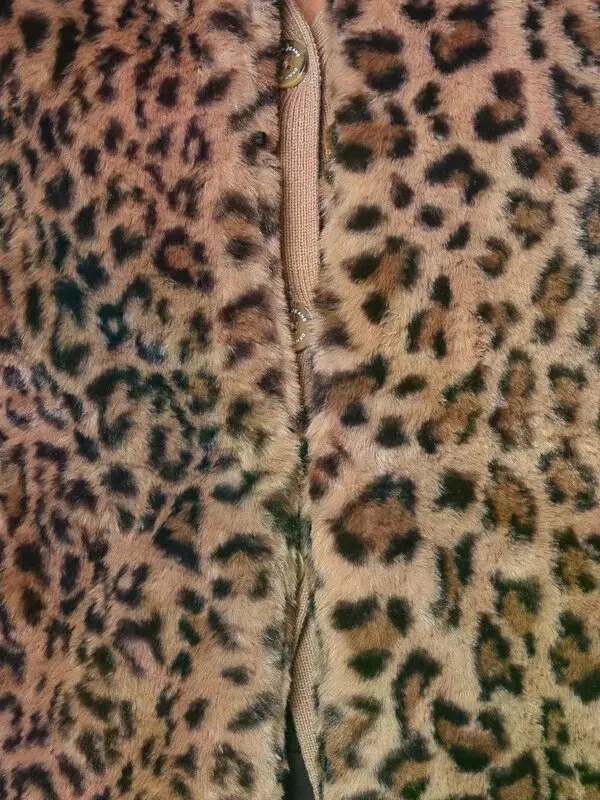 Dkny Leopard-print Faux-fur Vest