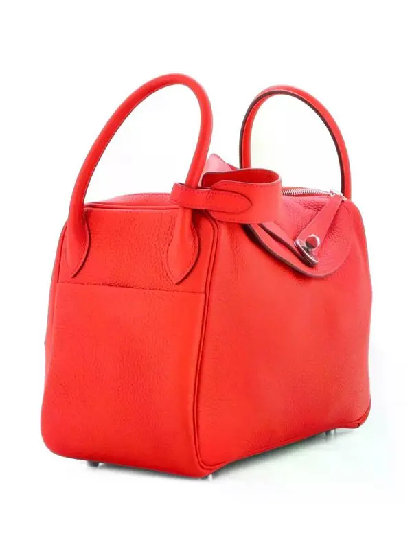 Hermès Lindy Bag Clemence 30 Shoulder Bag - Red