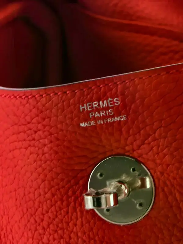 Hermès Lindy Bag Clemence 30 Shoulder Bag - Red