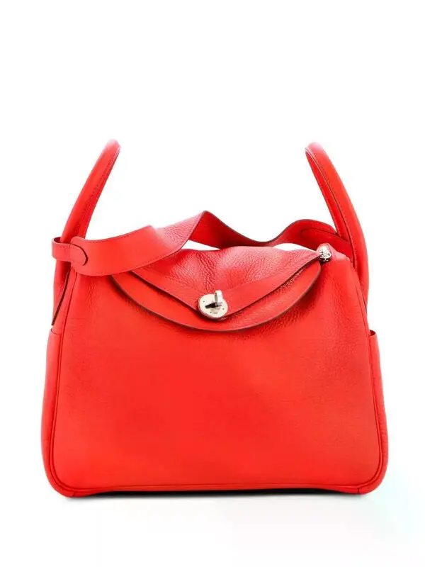 Hermès Lindy Bag Clemence 30 Shoulder Bag - Red