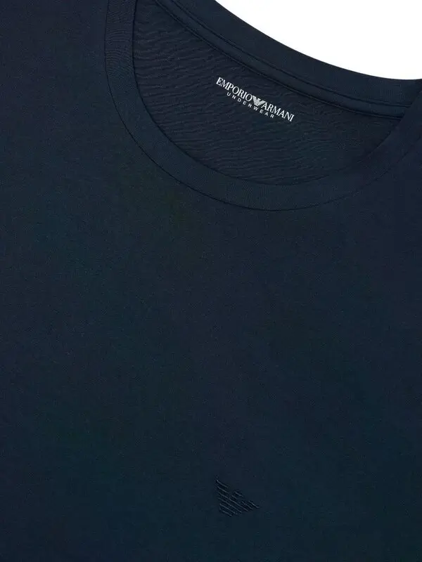 EA7 Logo-embroidered T-shirt