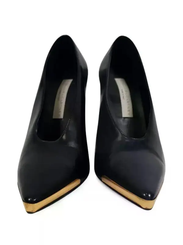 Stella McCartney Pointed-toe Metal-cap Pumps