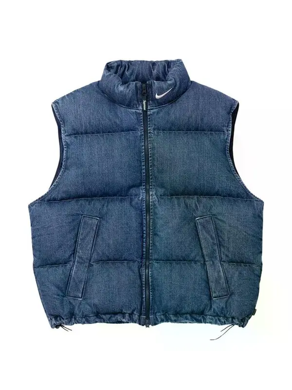 Supreme X Nike Quilted Denim Vest