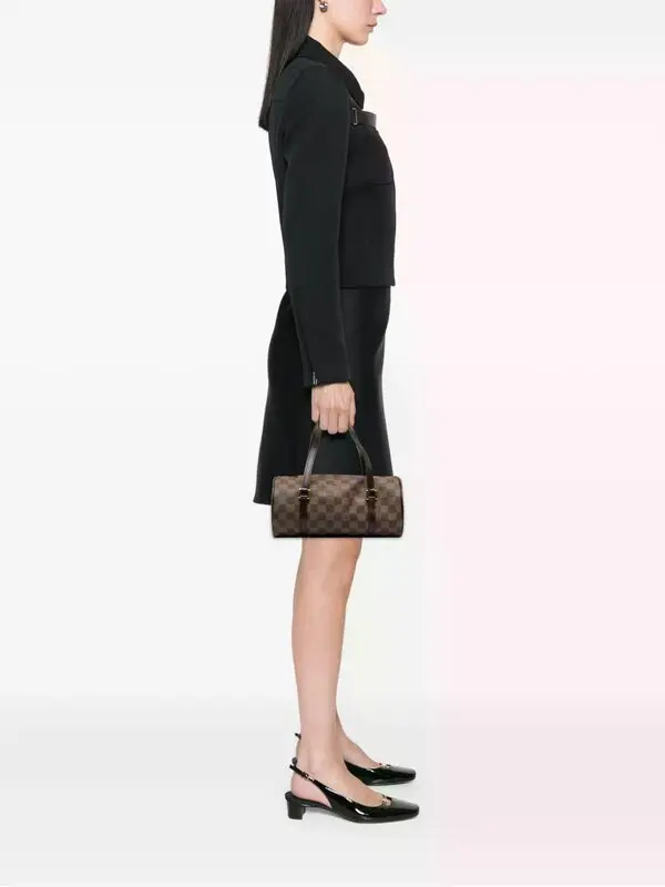 LOUIS VUITTON 2004 Damier Ebene Papillon 26 Handbag