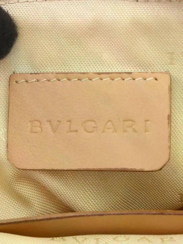BVLGARI 2010-2026 Mini Logomania Canvas Handbag