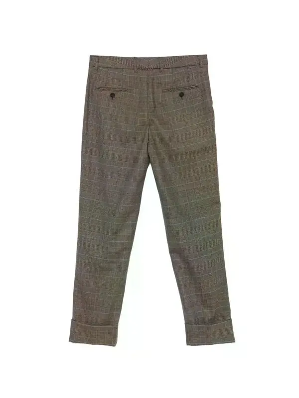 Incotex Prince-of-wales-check Turned-up Trousers
