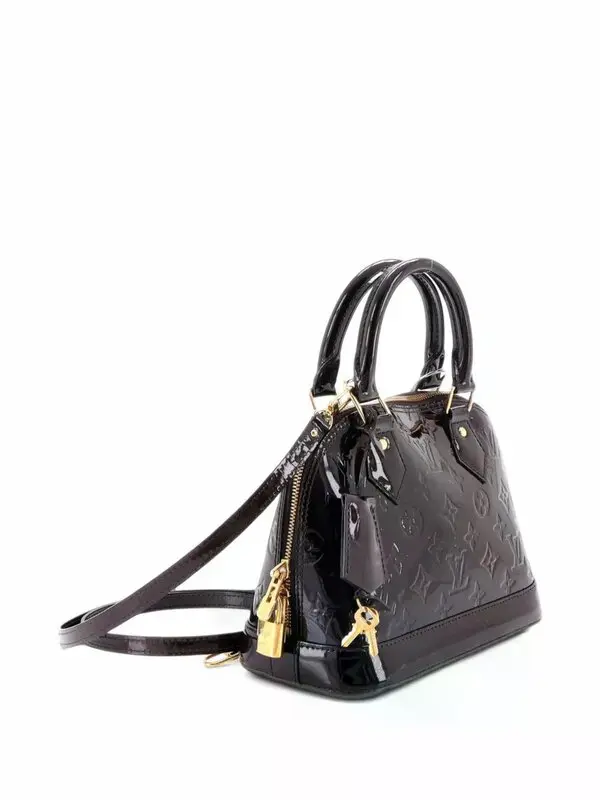 LOUIS VUITTON Alma Handbag Monogram Vernis Bb Shoulder Bag