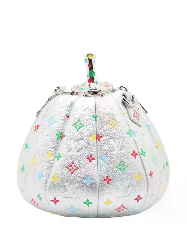 LOUIS VUITTON 2023 Yayoi Kusama Metallic Monogram Multicolore Pumpkin Bag Crossbody Bag