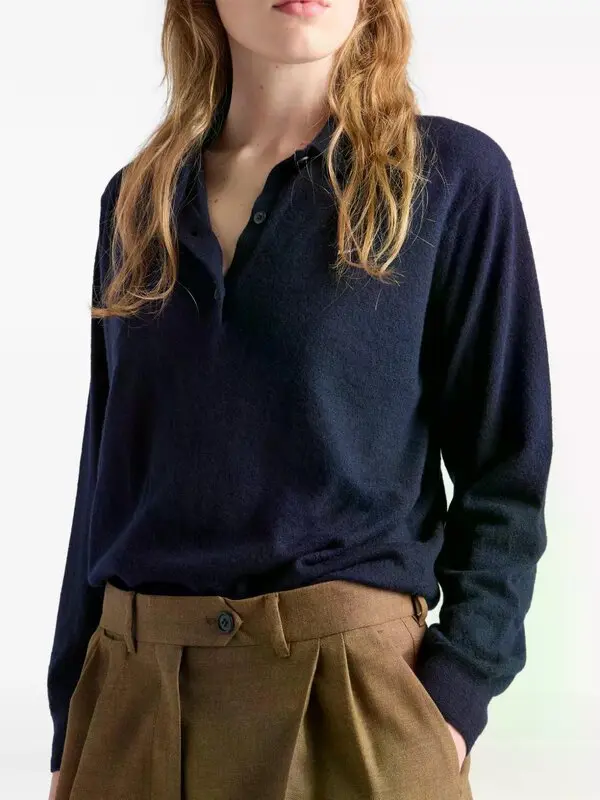 Prada Cashmere Polo Sweater