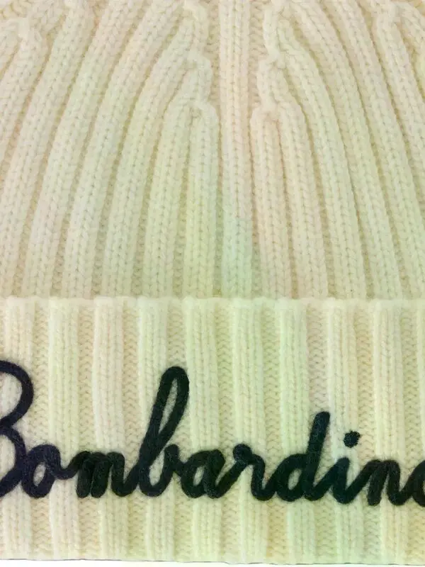 MC2 SAINT BARTH Embroidered Cable-knit Beanie Hat