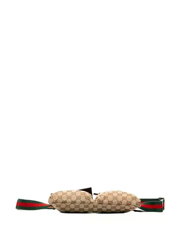 Gucci 2000-2015 Gg Canvas Web Double Pocket Belt Bag - Neutrals