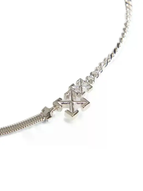 Off-White Double Arrow Necklace