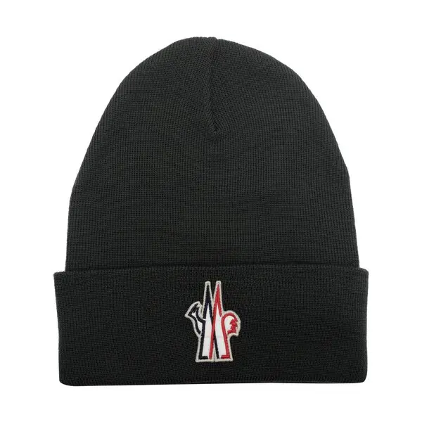 Moncler Logo Patch Beanie - Multicolor
