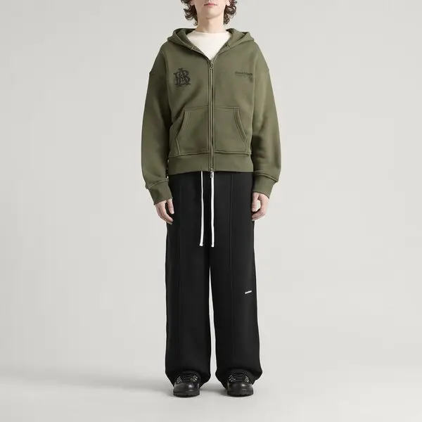 ABOUT:BLANK Dual Logo Zip Hoodie - Clover/black