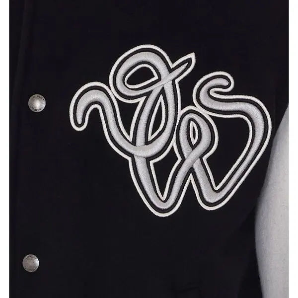 Off-White Cat Off Wool Regular Varsity Jacket