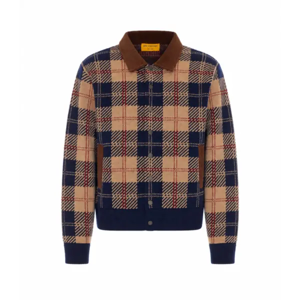 Guest In Residence Tartan Bomber