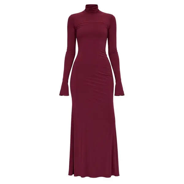 ALOMA STUDIO Eternal Maxi Dress Wine - Red