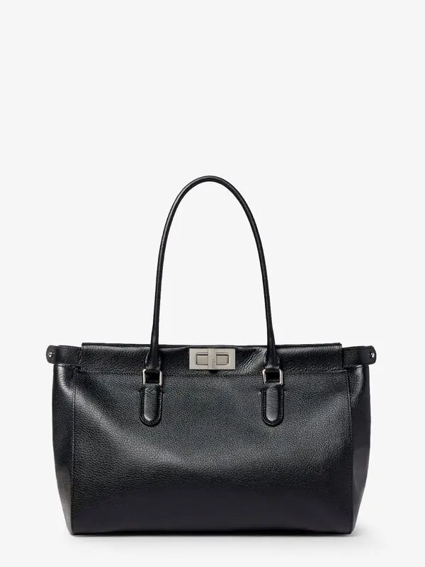 Fendi Peekaboo Tote Shoulder Bag - Black