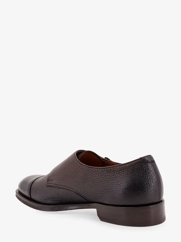 DOUCAL'S Leather Doublebuckle Loafers