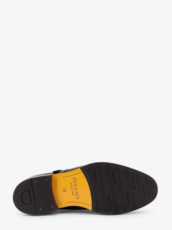 DOUCAL'S Leather Doublebuckle Loafers