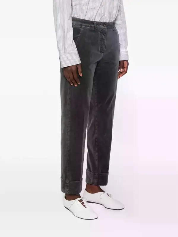 MASON'S Velvet Turn-up Trousers