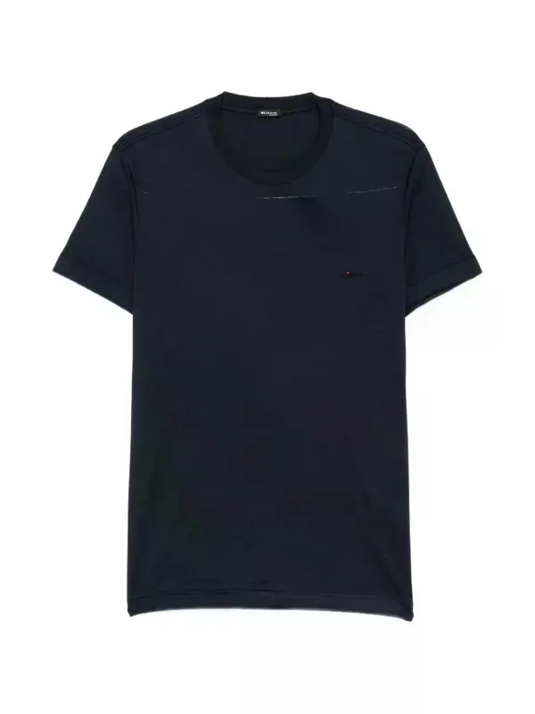 Kiton Logo-embroidered Round-neck T-shirt