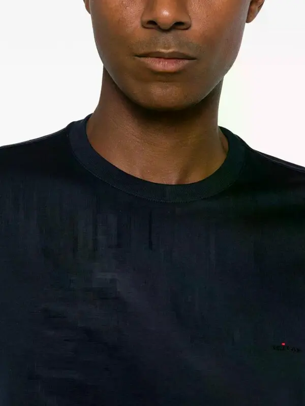 Kiton Logo-embroidered Round-neck T-shirt