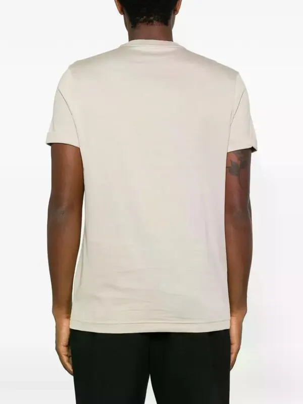 Kiton Logo-embroidered T-shirt