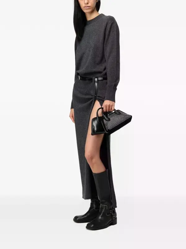Coperni Belted Side-slit Maxi Dress
