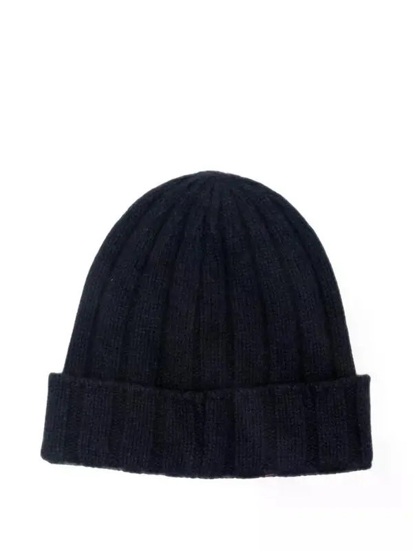 DANIELE FIESOLI Ribbed-knit Beanie Hat - Blue