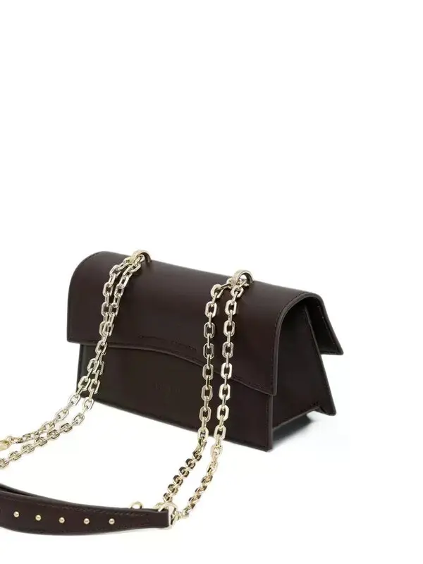 Patrizia Pepe Fly Bamby Logo-plaque Shoulder Mini Bag - Brown