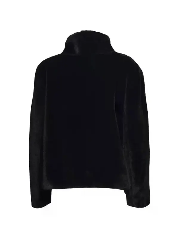 Max Mara High-neck Faux-fur Coat