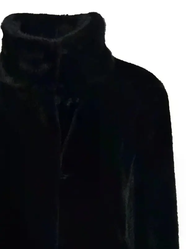 Max Mara High-neck Faux-fur Coat