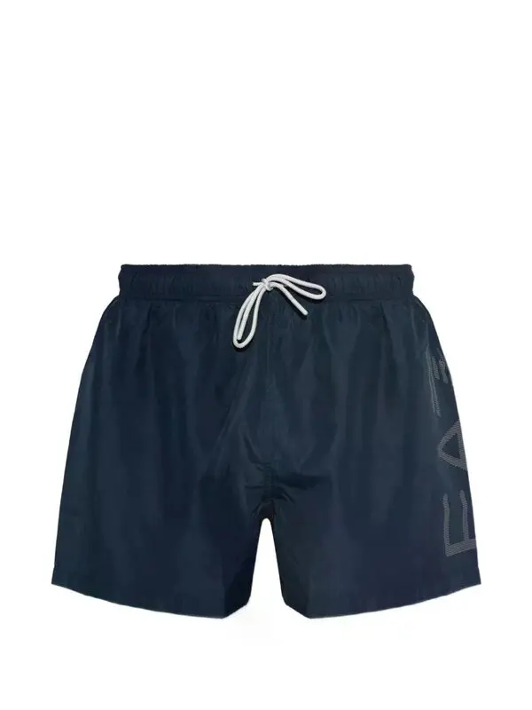 EA7 Logo-print Swim Shorts