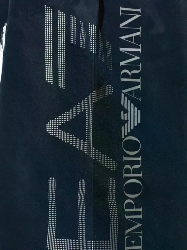EA7 Logo-print Swim Shorts