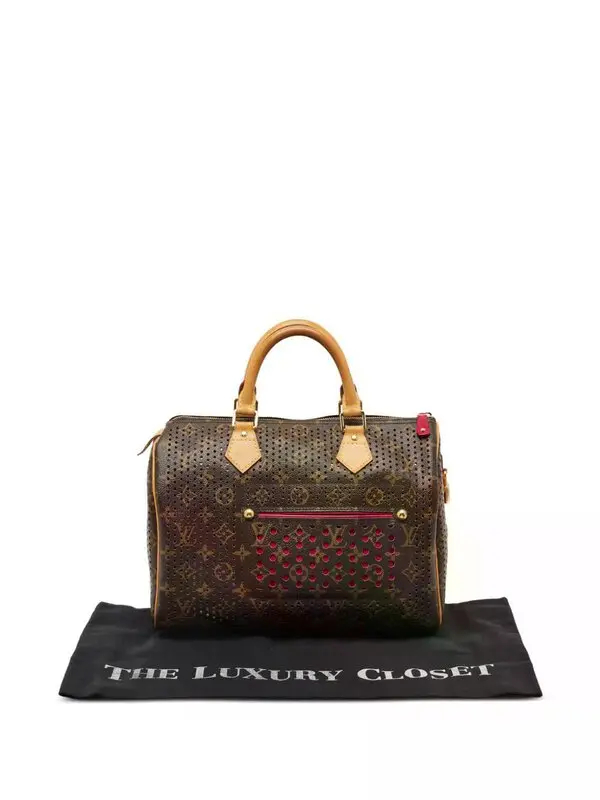 LOUIS VUITTON 30 Speedy Monogram Perforated Handbag - Brown