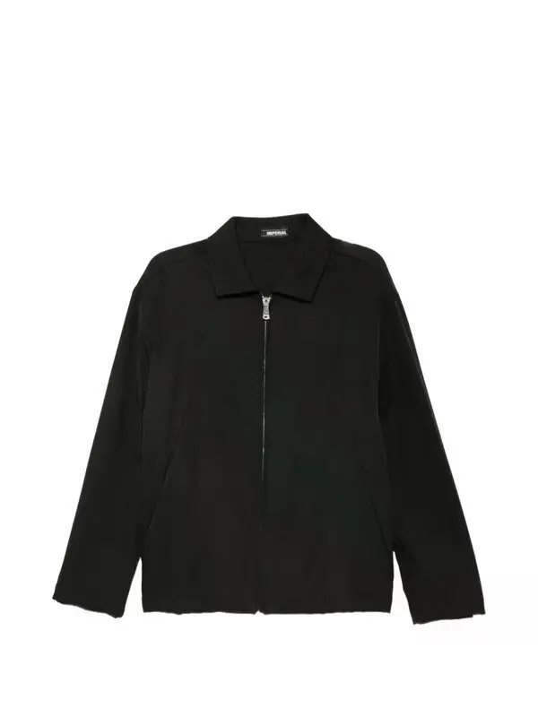 Imperial Zip-up Elasticated-hem Shirt