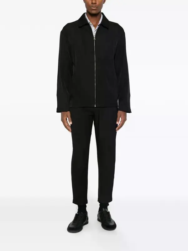 Imperial Zip-up Elasticated-hem Shirt