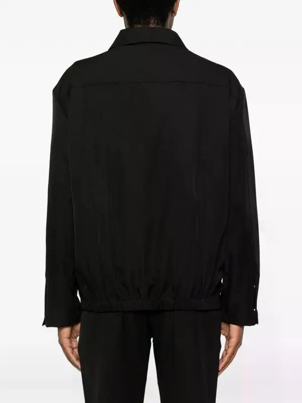 Imperial Zip-up Elasticated-hem Shirt