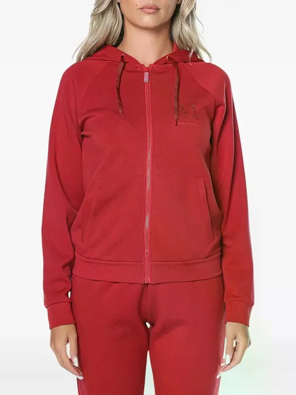 Armani Exchange Logo-embellished Zip-up Hoodie