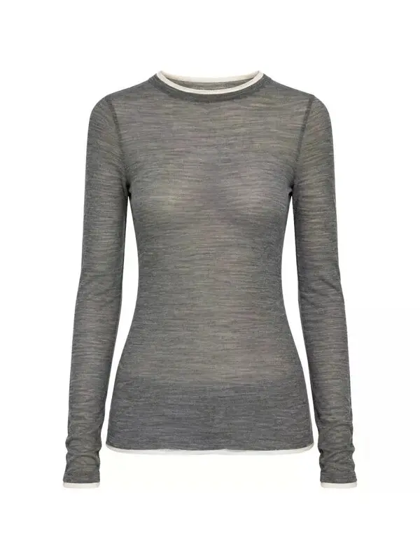 SEMICOUTURE Ellie Fine-knit Long-sleeve Sweater