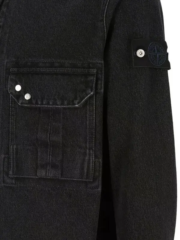 Stone Island 1200002 Denim-medium Grainy Wash - Black