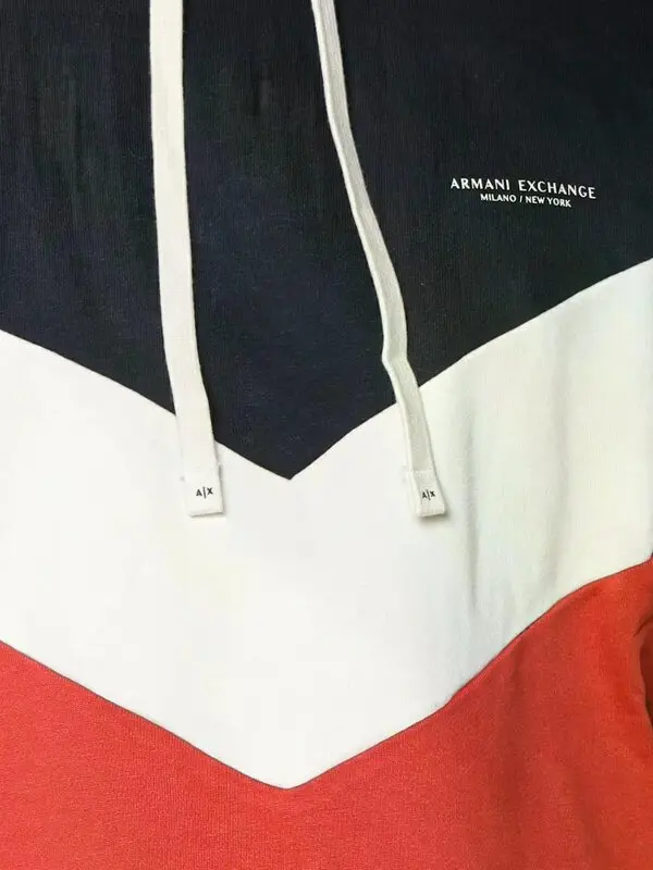 Armani Exchange Colour-block Drawstring Hoodie
