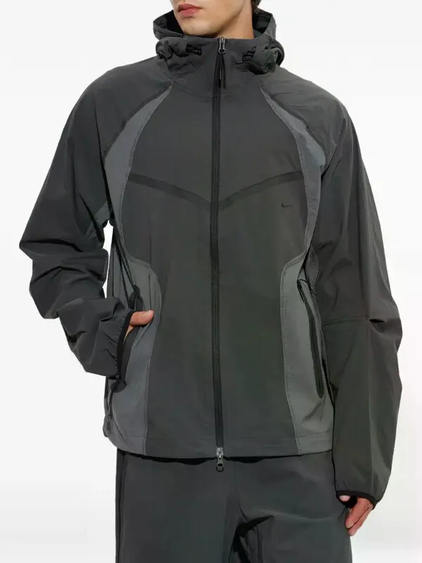 Nike Tech Dri-fit Woven Full-zip Color-block Windrunner Jacket