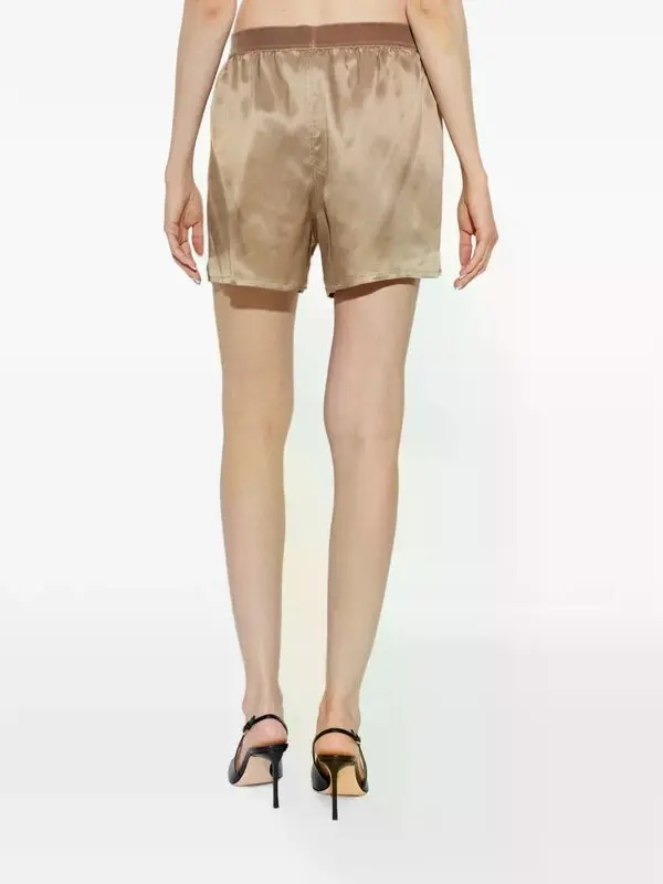 TOM FORD Logo-waistband Shorts - Neutrals
