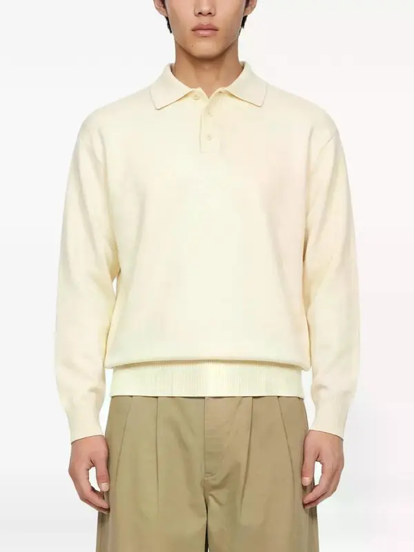 MANIFATTURE DEL NORD Long-sleeve Knitted Polo Shirt